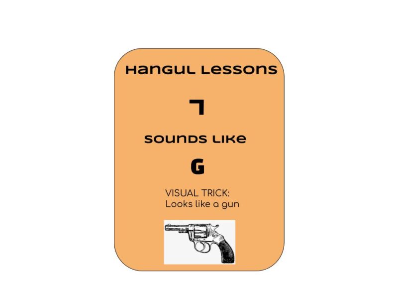 Hangul ᄀ = G/K and ᄁ = kk