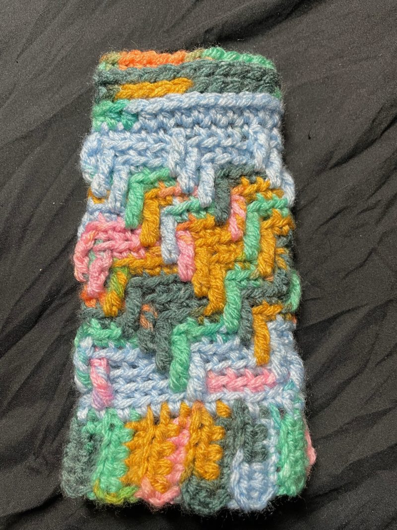 Fingerless Gloves Crochet Pattern - Stacked Ladder Fingerless Gloves