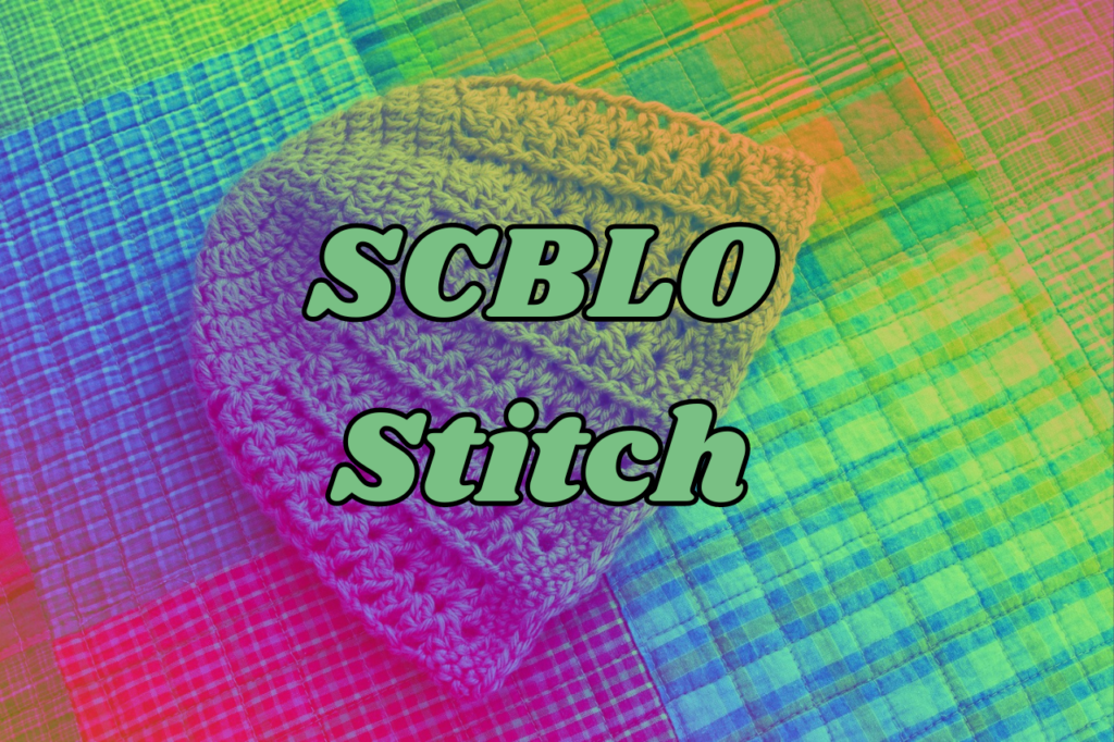 How to do scblo in crochet - Fae’s Journal