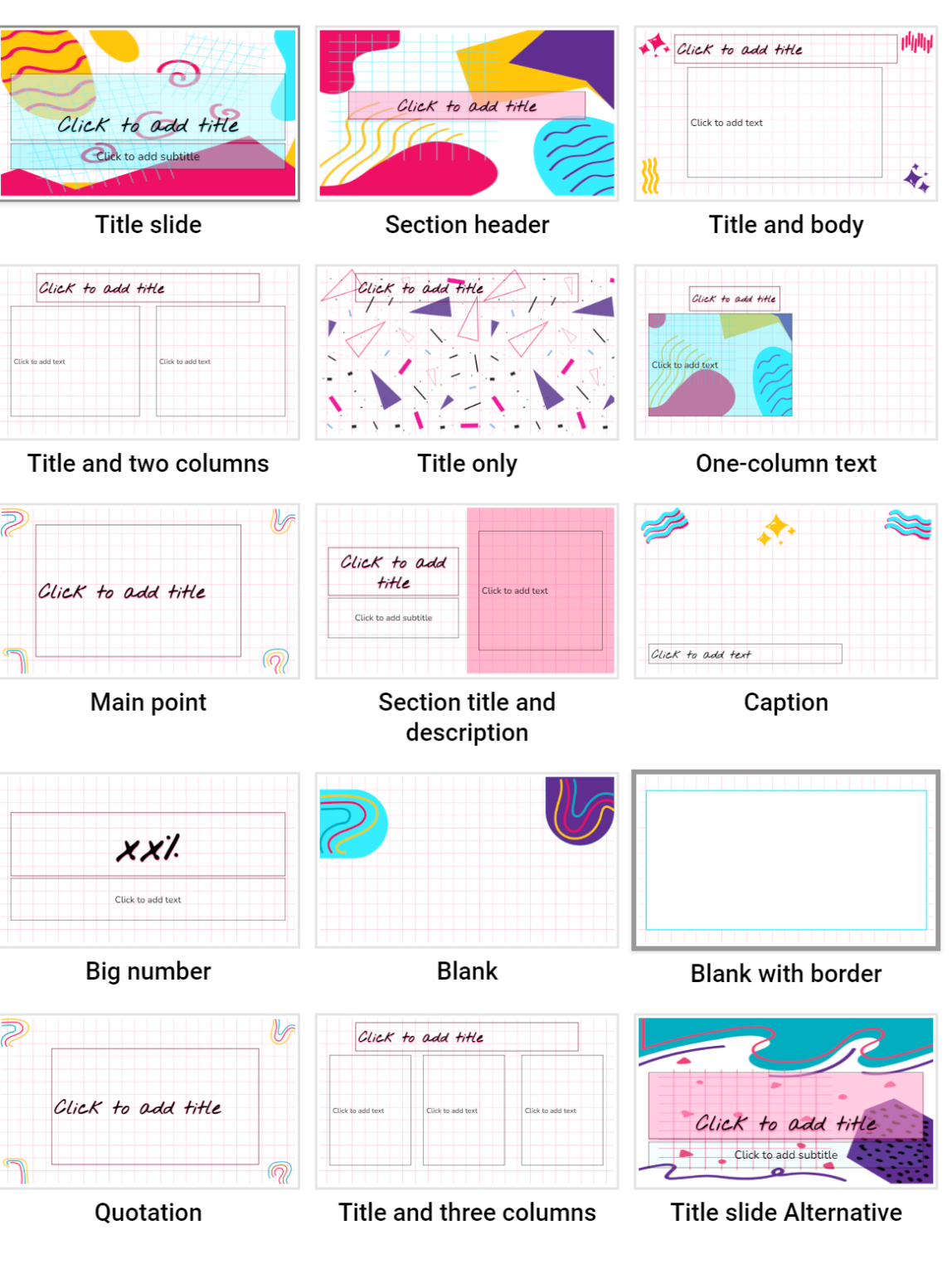 Colorful Google Slides Themes - Fantastic 80s - Fae’s Journal